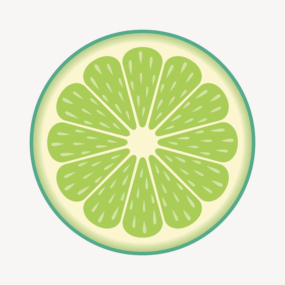 Lime collage element vector. Free | Free Vector - rawpixel
