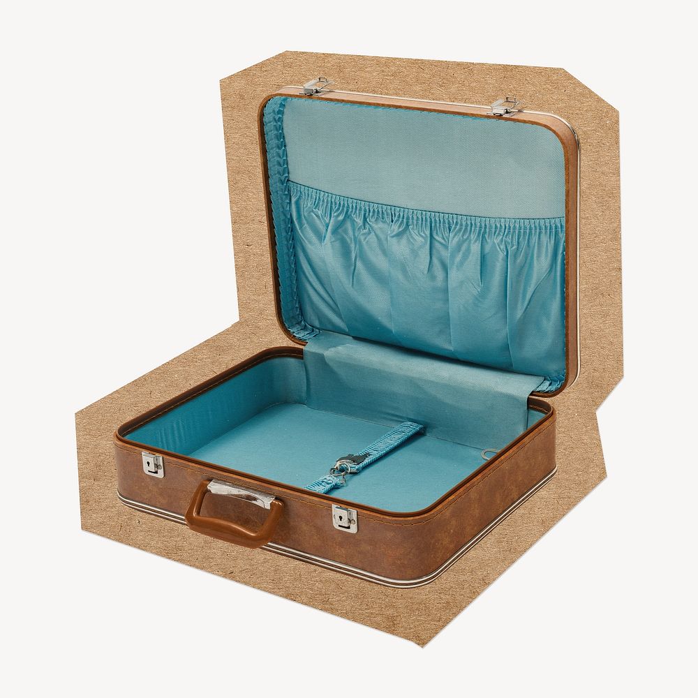 Open vintage suitcase, cut paper | Premium Photo - rawpixel