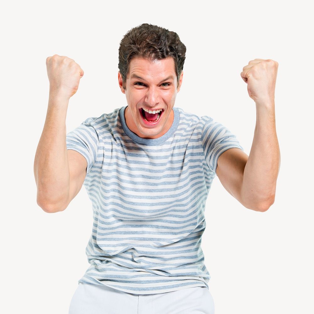 Happy man isolated image | Free Photo - rawpixel