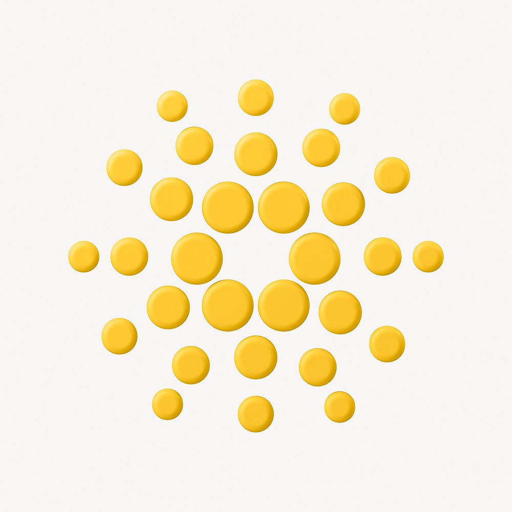 3D Cardano blockchain cryptocurrency icon, | Free Photo Illustration ...