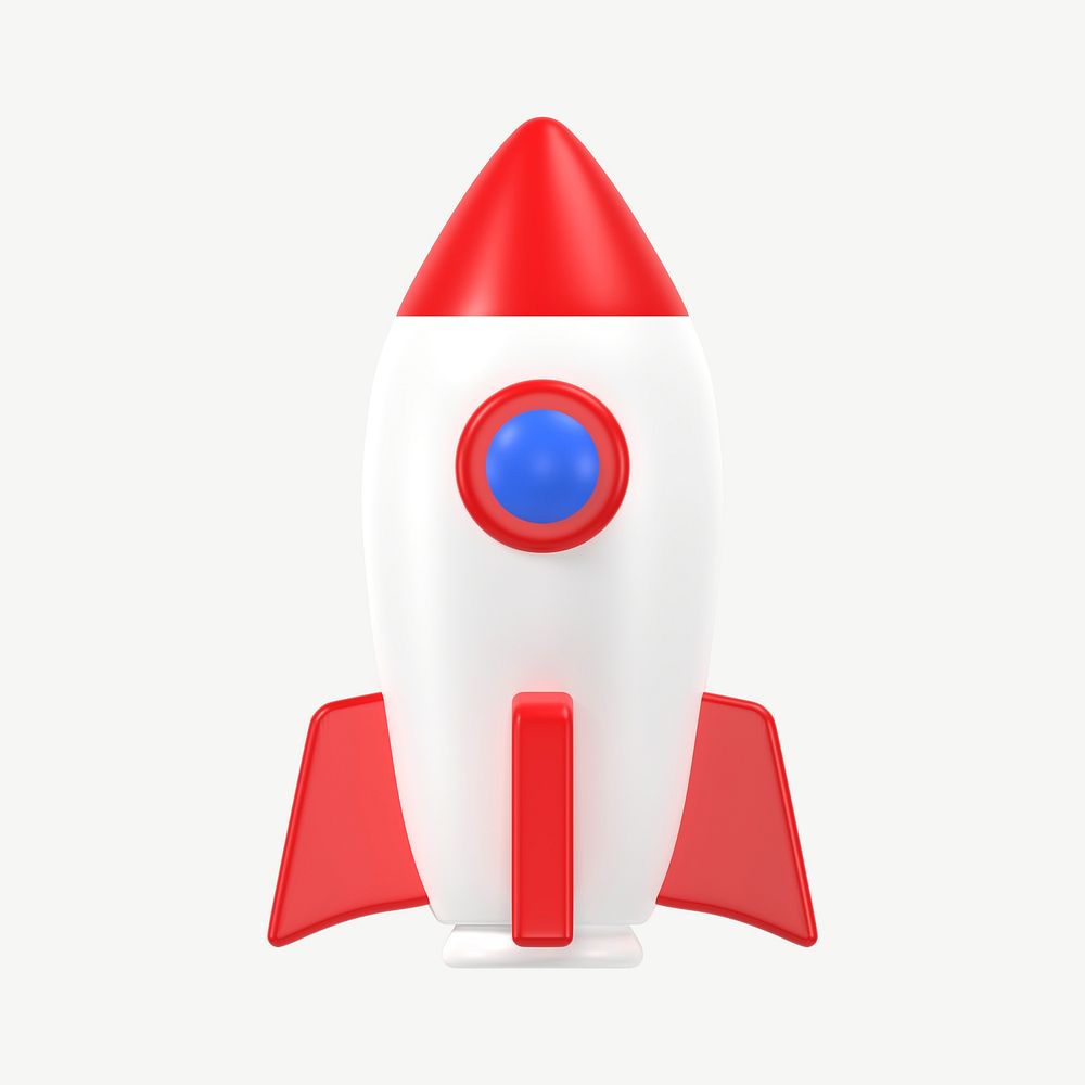 3D rocket sticker, business launch | Premium PSD - rawpixel