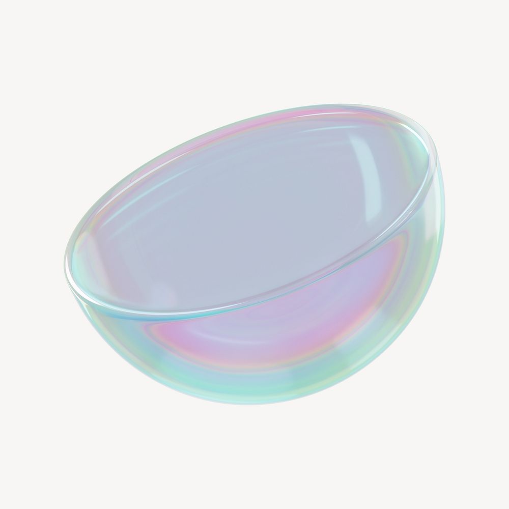 3D holographic half-sphere, geometric shape | Free Photo - rawpixel