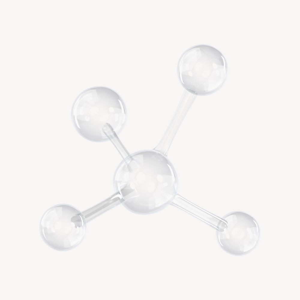 3D transparent molecule, science technology | Free Photo - rawpixel