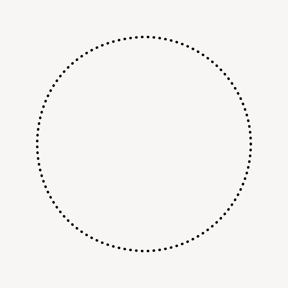Simple dotted round frame | Premium Photo - rawpixel