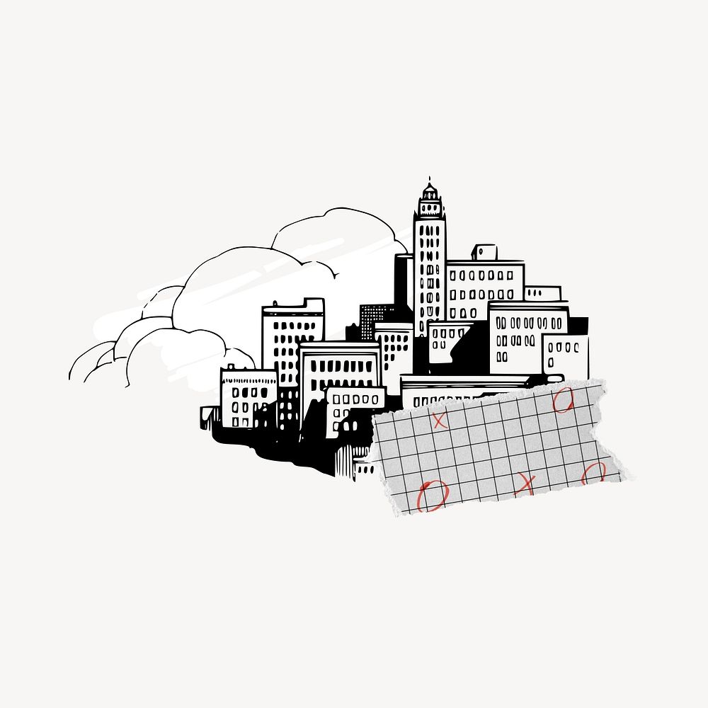 City buildings, paper collage art | Premium Photo - rawpixel