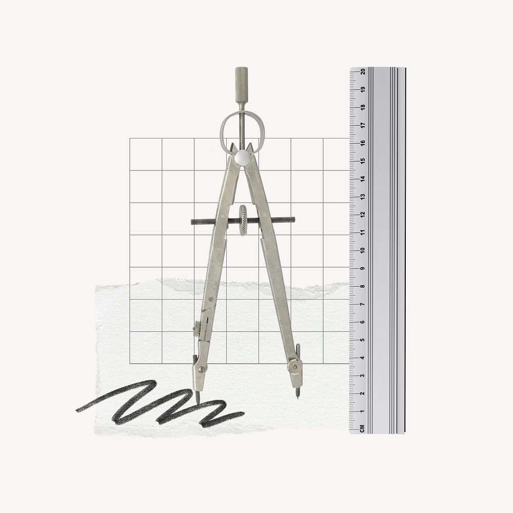 Mathematics aesthetic, paper collage art | Premium Photo - rawpixel