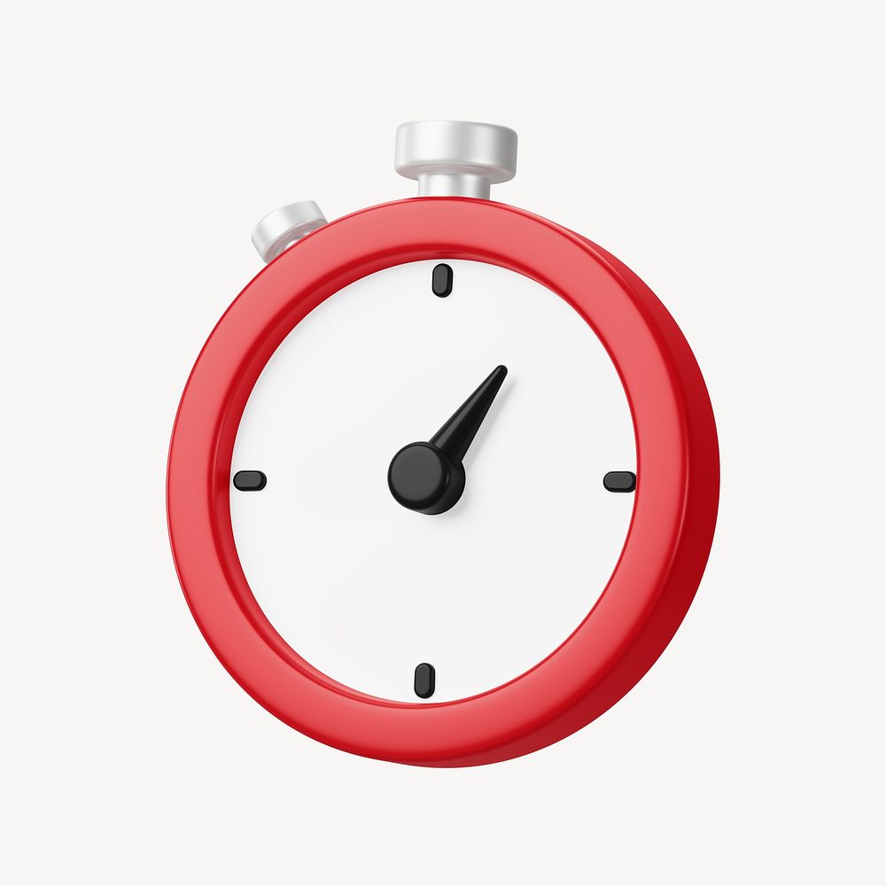 3D stopwatch, element illustration | Free Photo Illustration - rawpixel