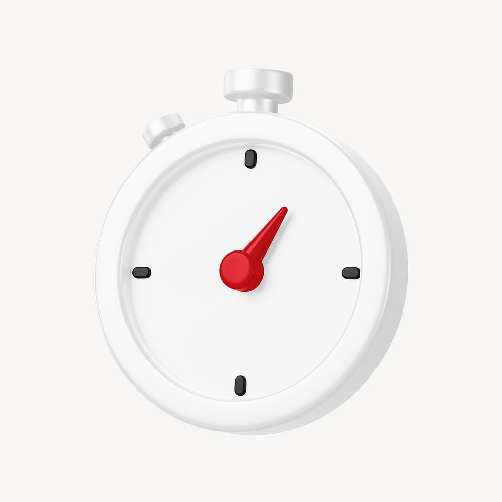 3D stopwatch, element illustration | Free Photo Illustration - rawpixel