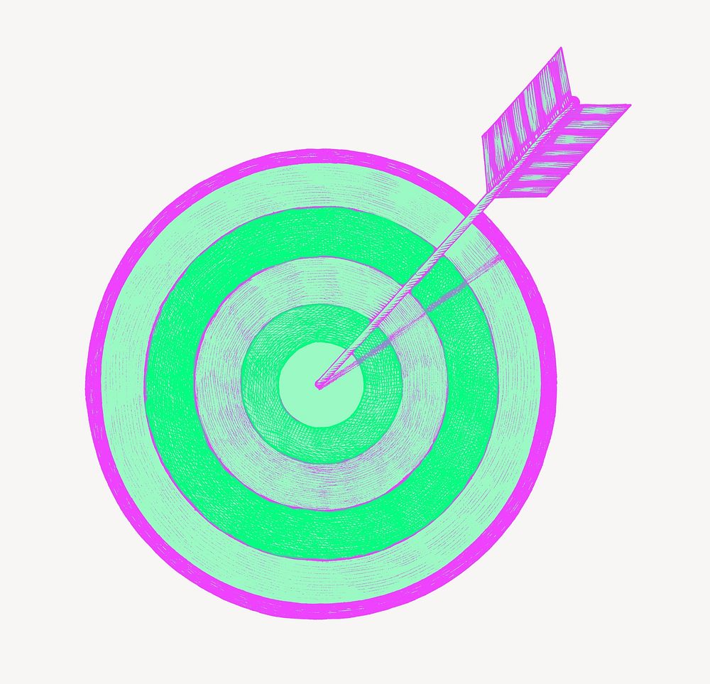 Business target, green & pink | Free Photo - rawpixel