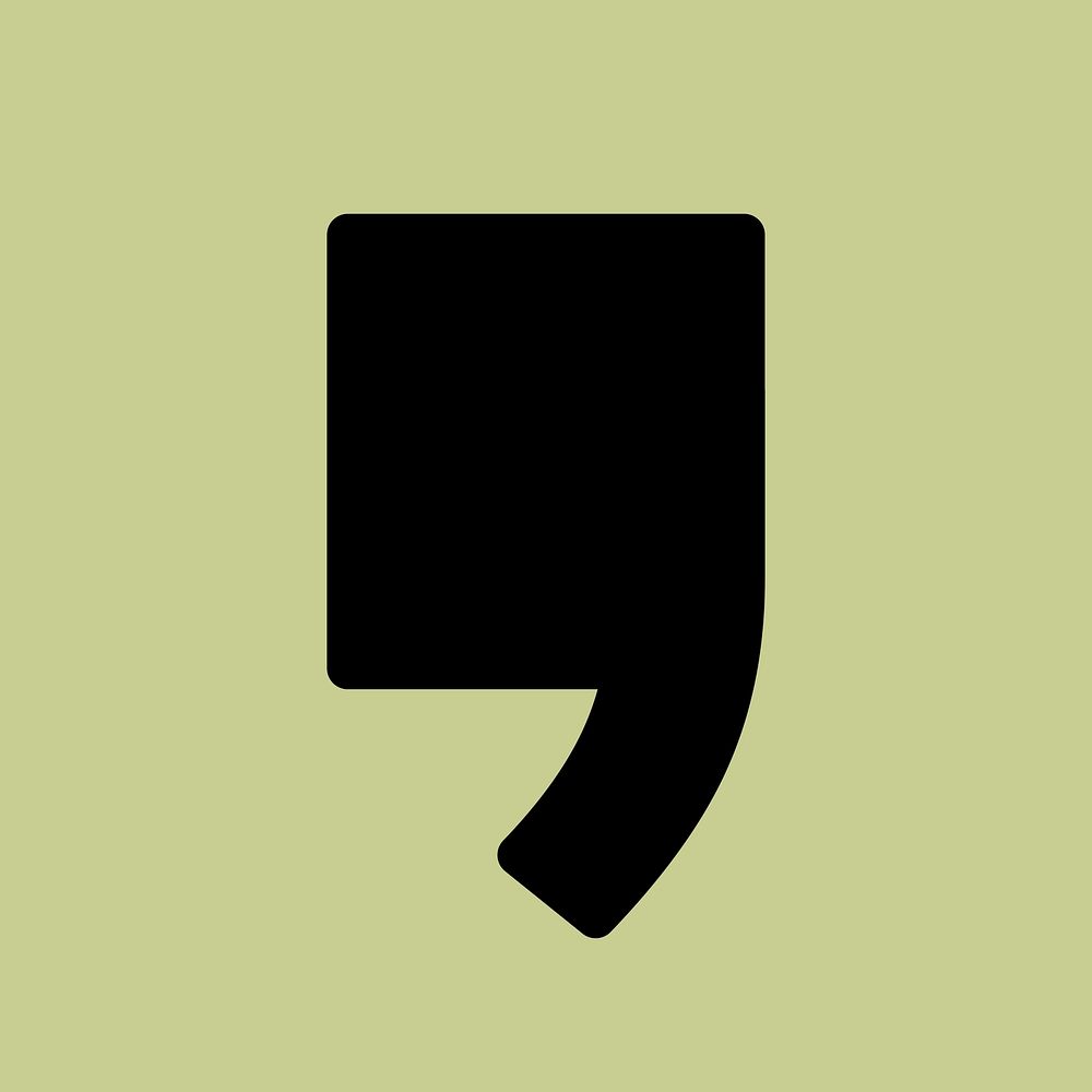 Black apostrophe symbol collage element | Premium Vector - rawpixel