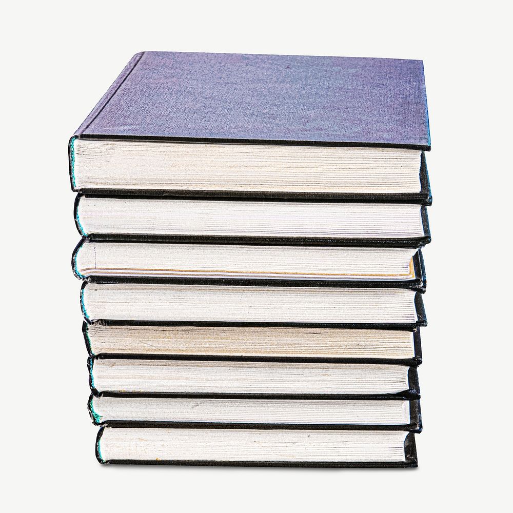 Stacked books collage element psd | Premium PSD - rawpixel