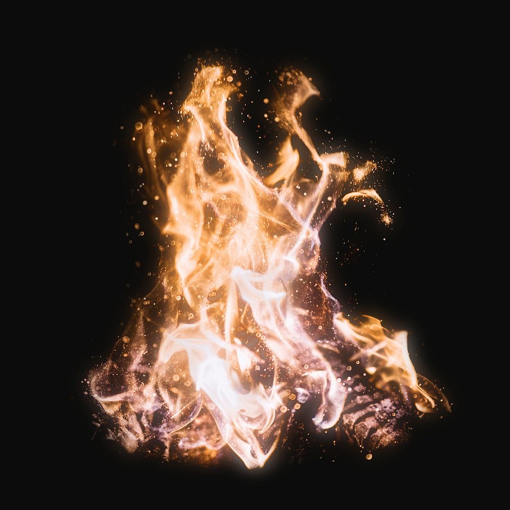 Bonfire flames collage element psd | Free PSD - rawpixel