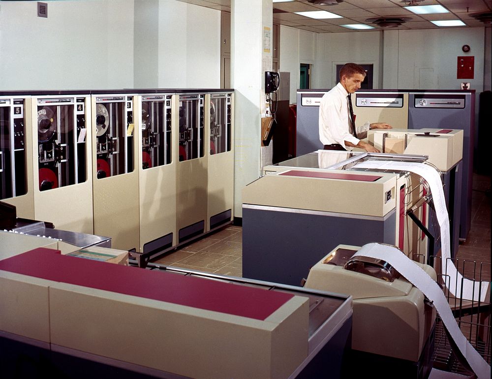 Computer Room Oak Ridge 1960s | Free Photo - rawpixel