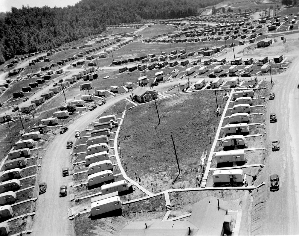 Aerial – Oak Ridge Housing Trailers -1945 Oak Ridge Images | Free ...