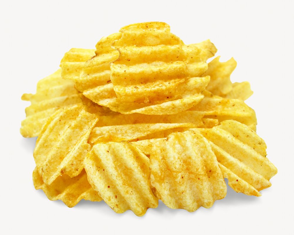Crinkled chips, isolated design | Free Photo - rawpixel
