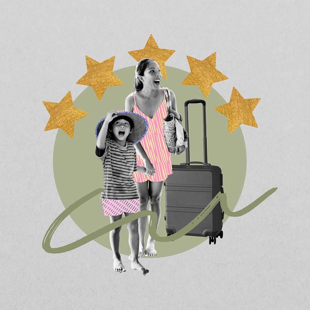 Family holiday trip, creative collage | Premium Photo - rawpixel