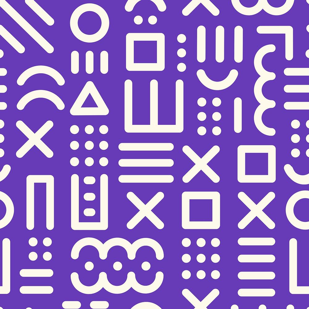 Purple memphis pattern background, abstract | Premium Photo - rawpixel