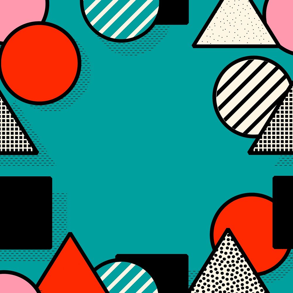 Green geometric frame background, abstract | Premium Photo - rawpixel