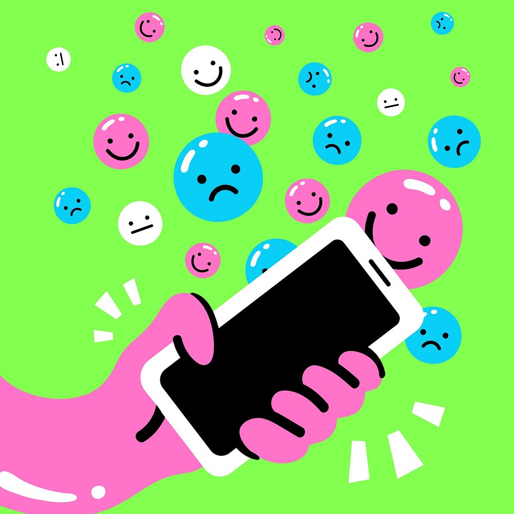 Social media reactions background | Free Photo - rawpixel