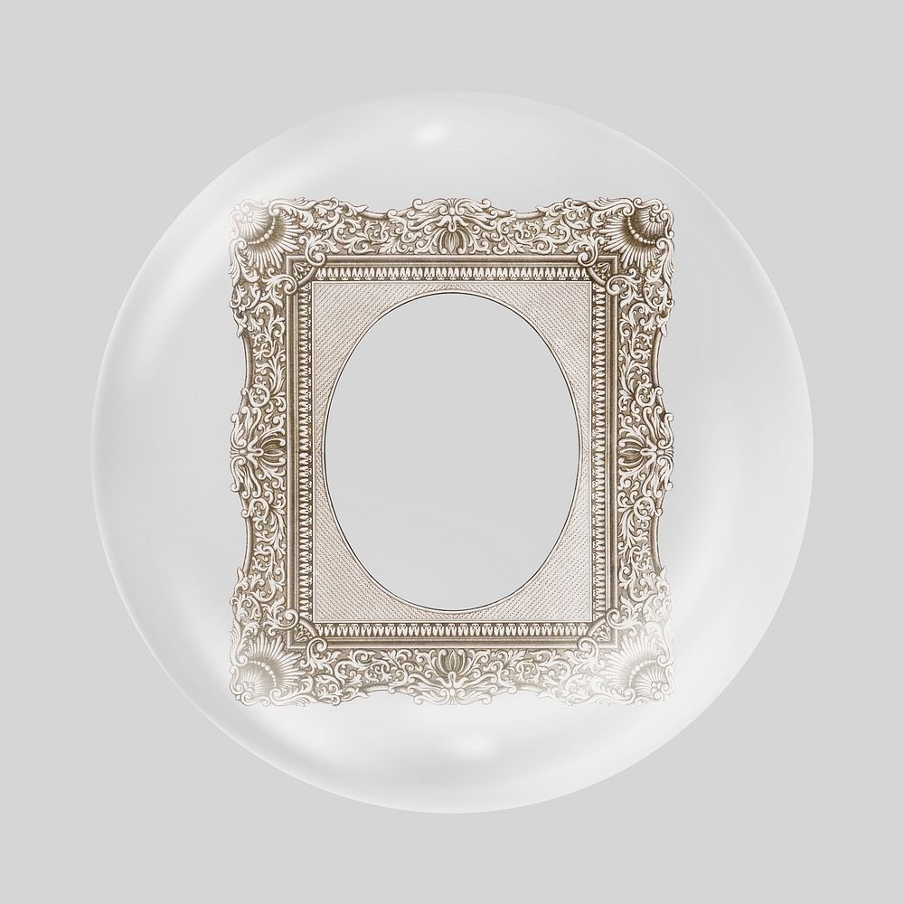 Vintage photo frame bubble. Remixed | Free Photo - rawpixel