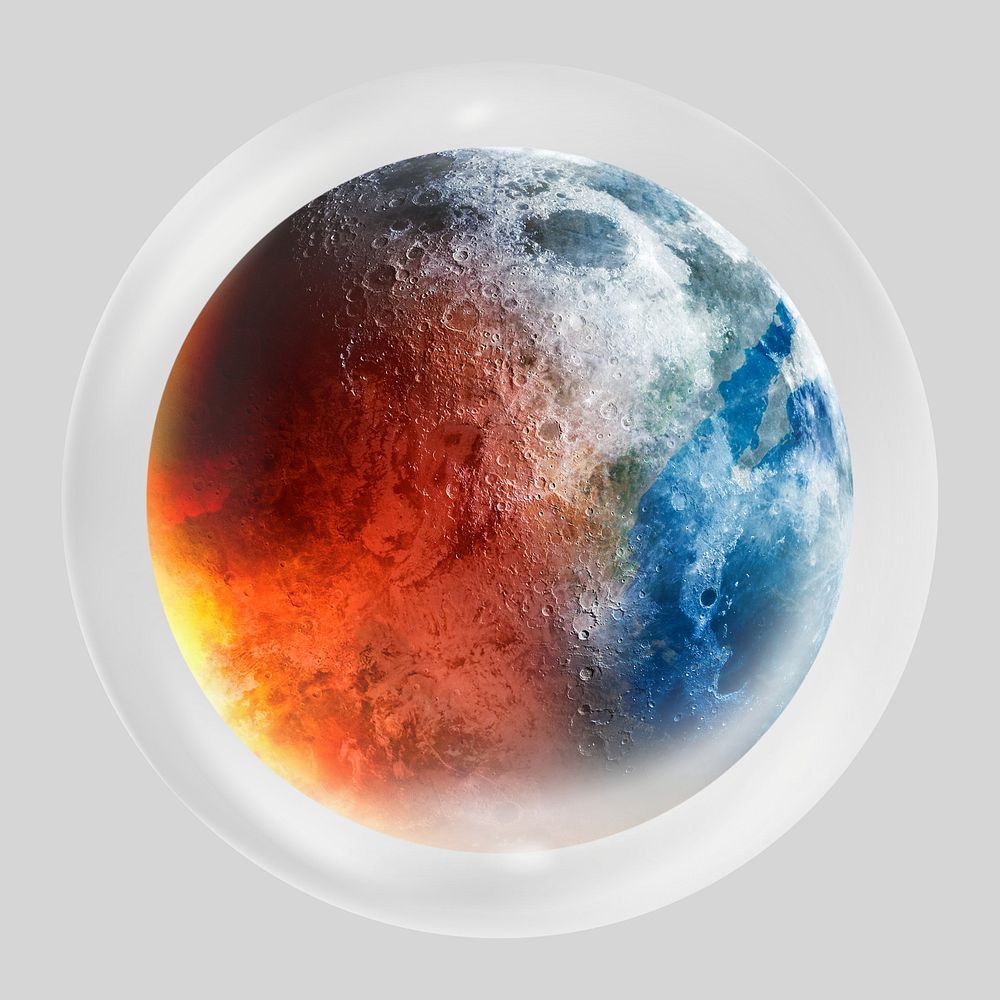 Climate change bubble, red Earth | Free Photo - rawpixel