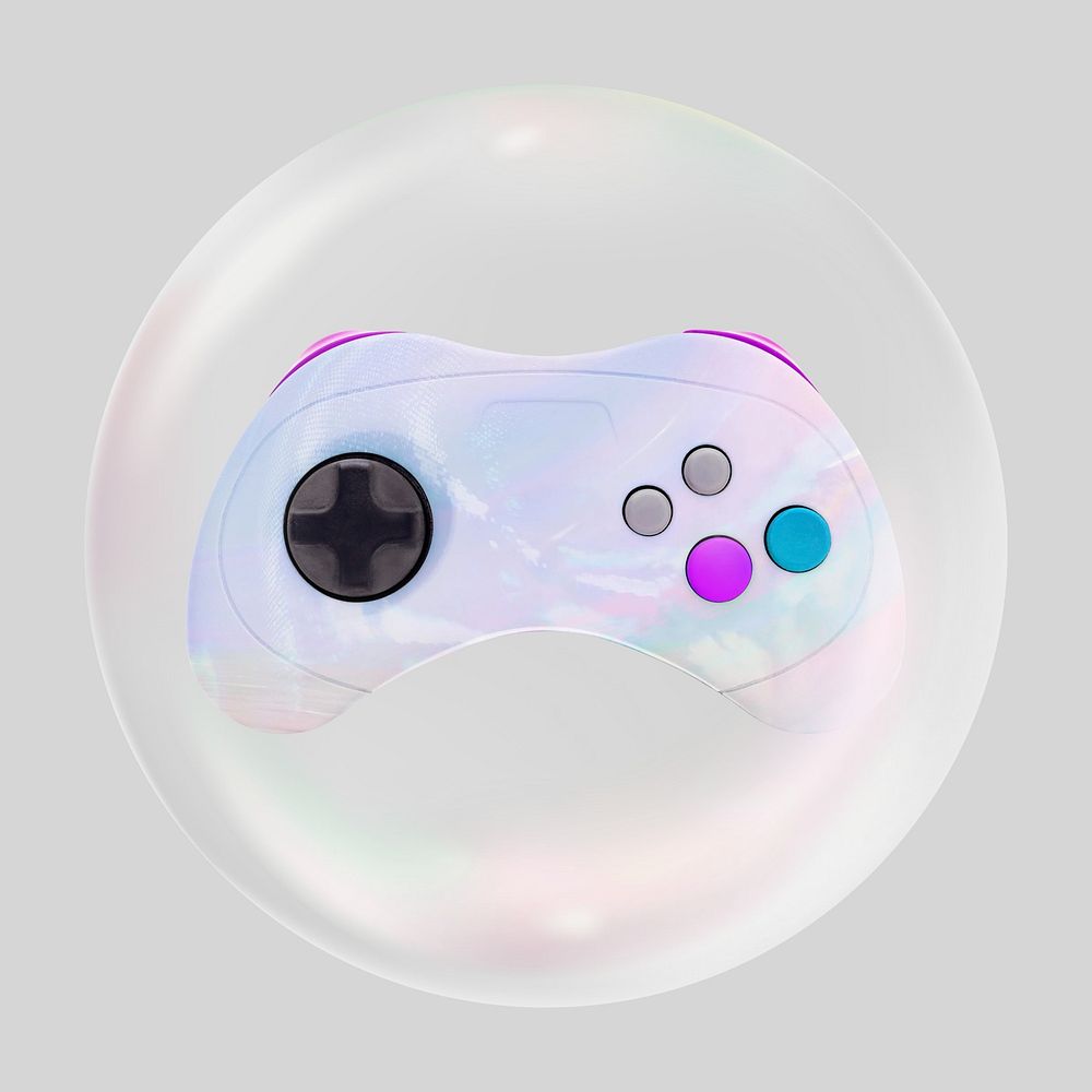 3D game controller bubble effect | Free Photo - rawpixel