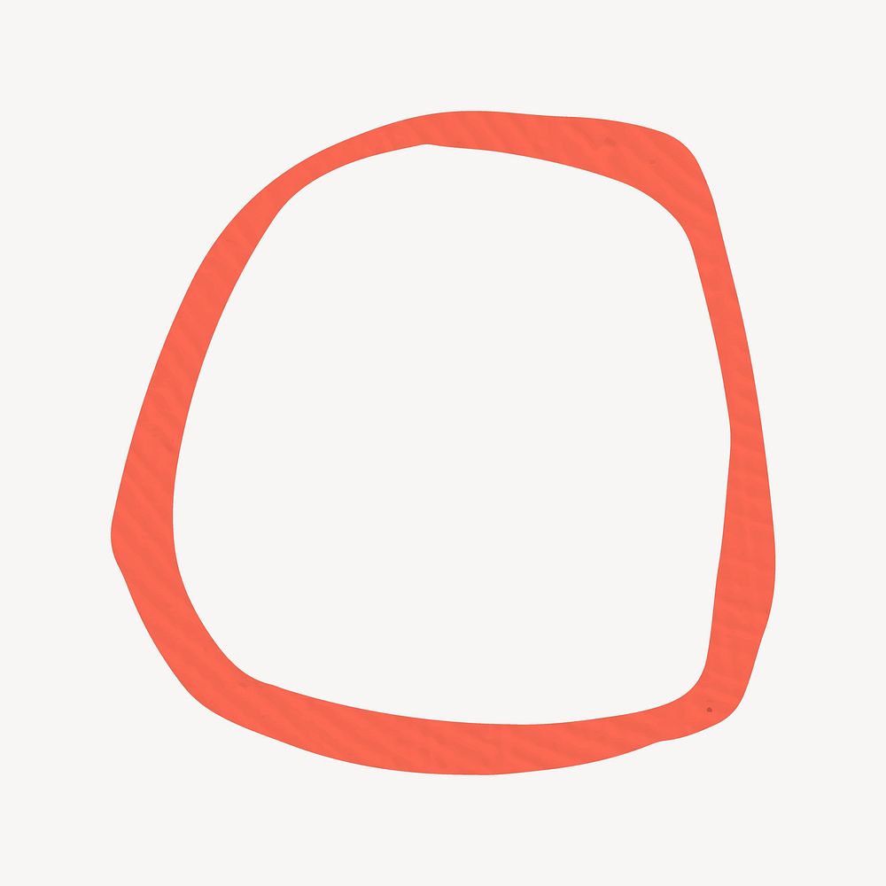 Orange circle frame collage element | Premium Vector - rawpixel