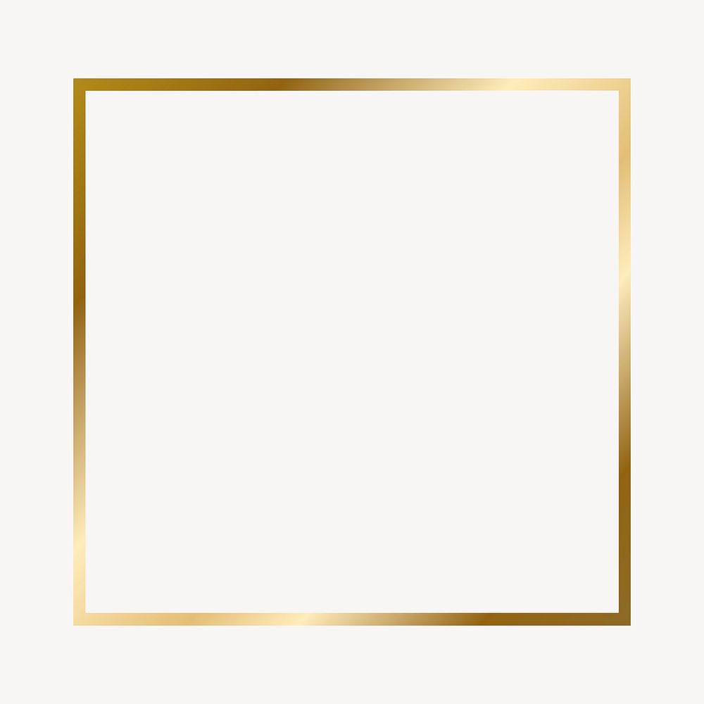 Square gold frame vector | Premium Vector - rawpixel
