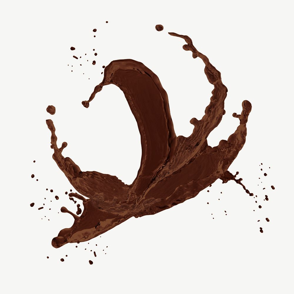 Brown splash collage element psd | Premium PSD - rawpixel