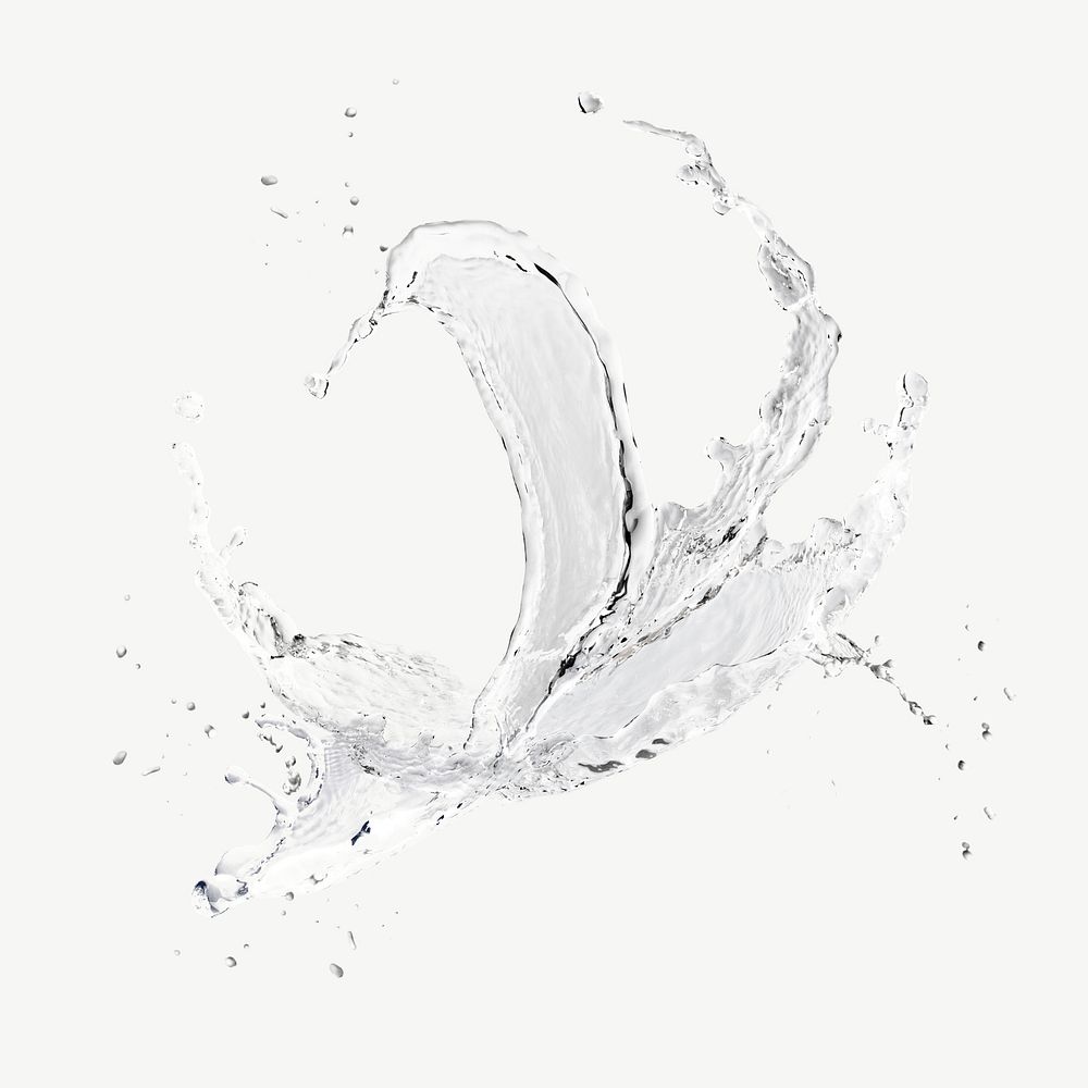 Grey splash collage element psd | Premium PSD - rawpixel