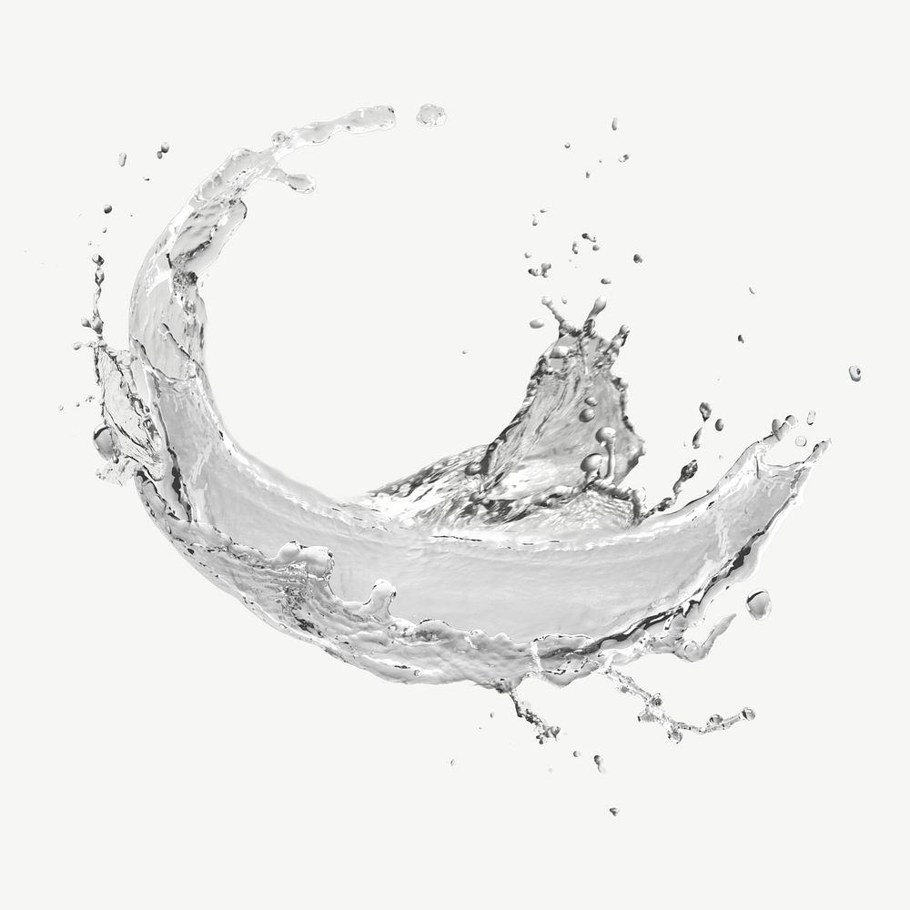 Grey splash collage element psd | Premium PSD - rawpixel