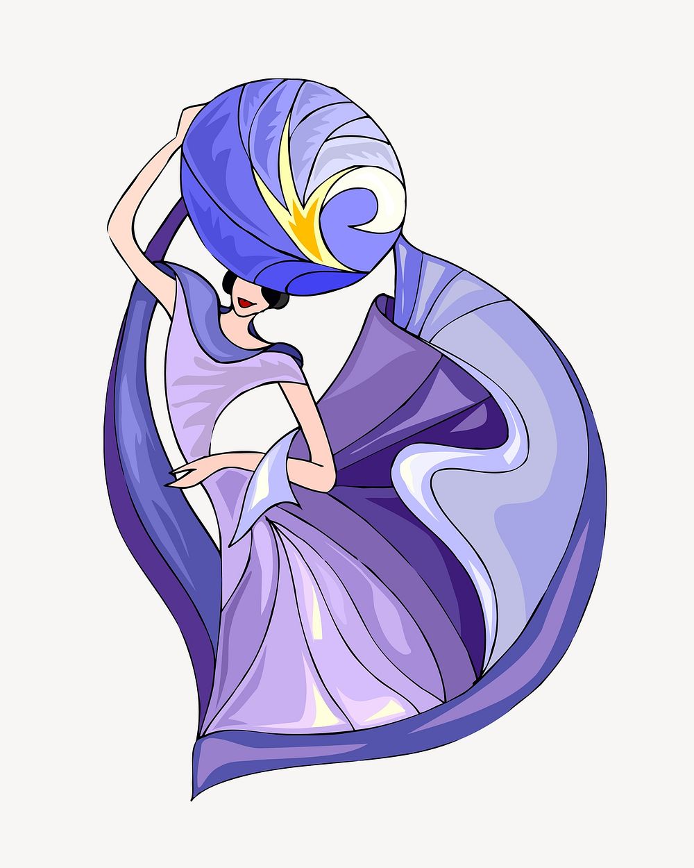 Female performer clip art vector | Free Vector - rawpixel