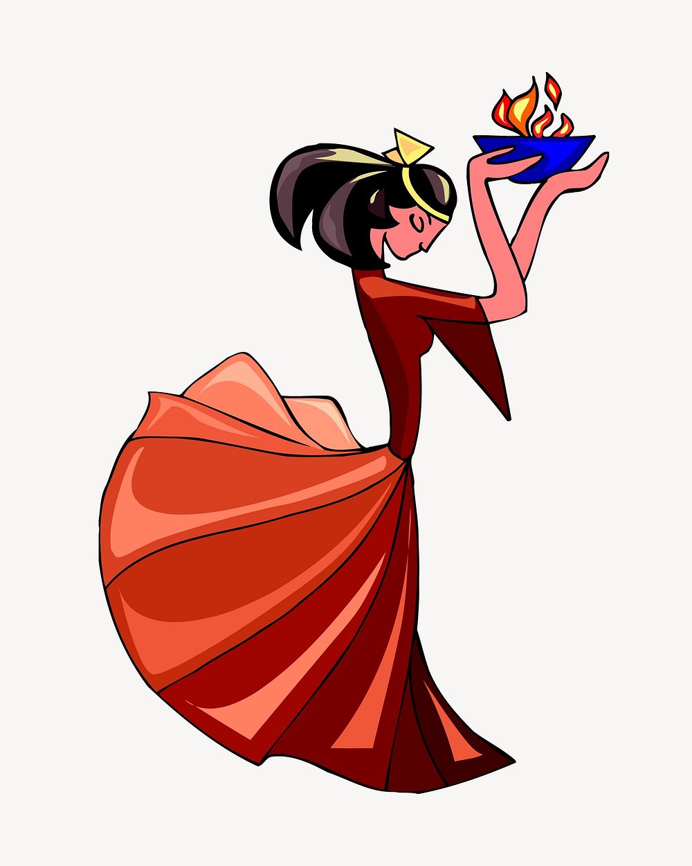 Female performer clip art vector. | Free Vector - rawpixel