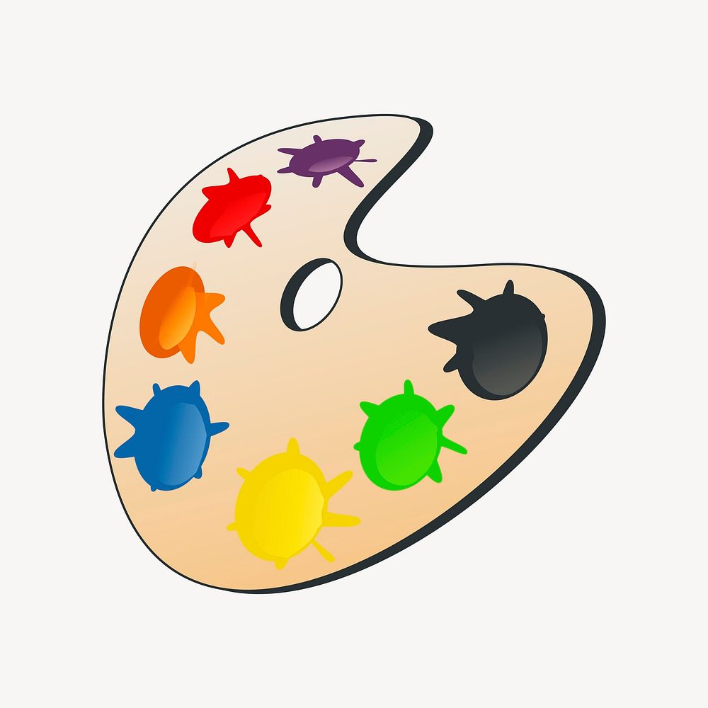 Color plate clipart vector | Free Vector - rawpixel