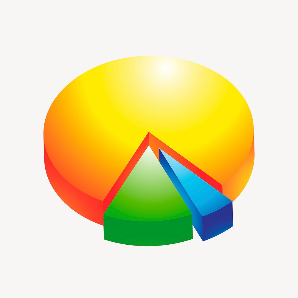 Pie chart clipart vector | Free Vector - rawpixel