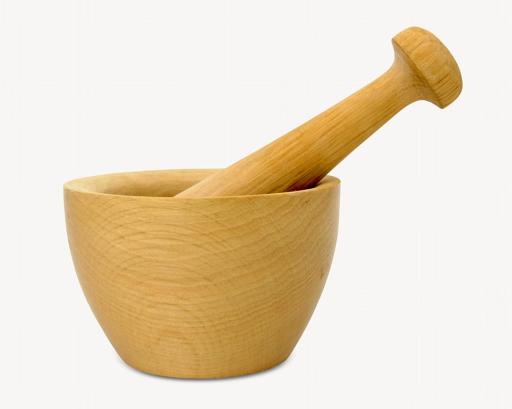 Wooden mortar, isolated image | Free Photo - rawpixel
