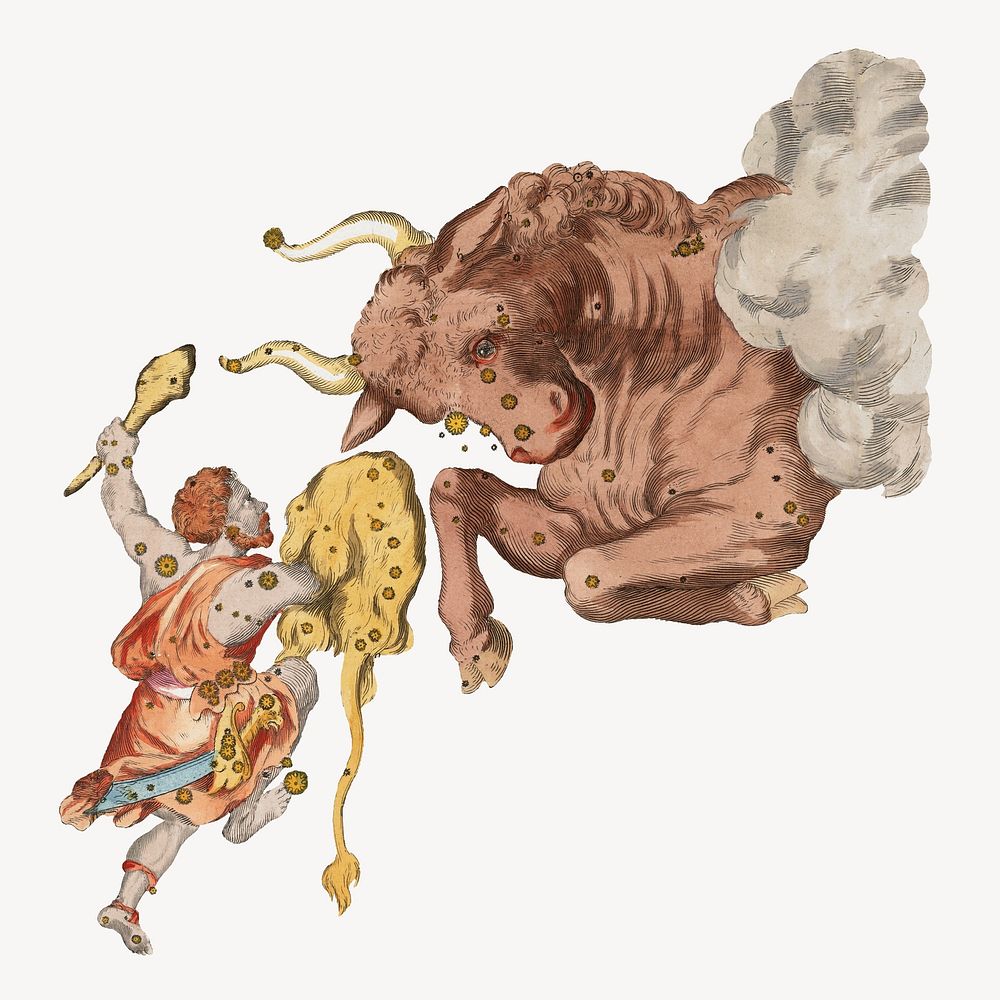 Orion man constellation, astrology illustration | Premium Photo ...