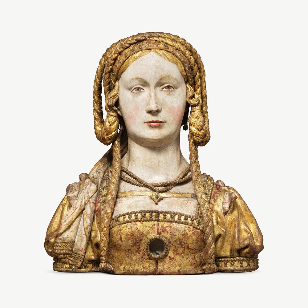 Reliquary Bust Saint Balbina psd | Premium PSD - rawpixel
