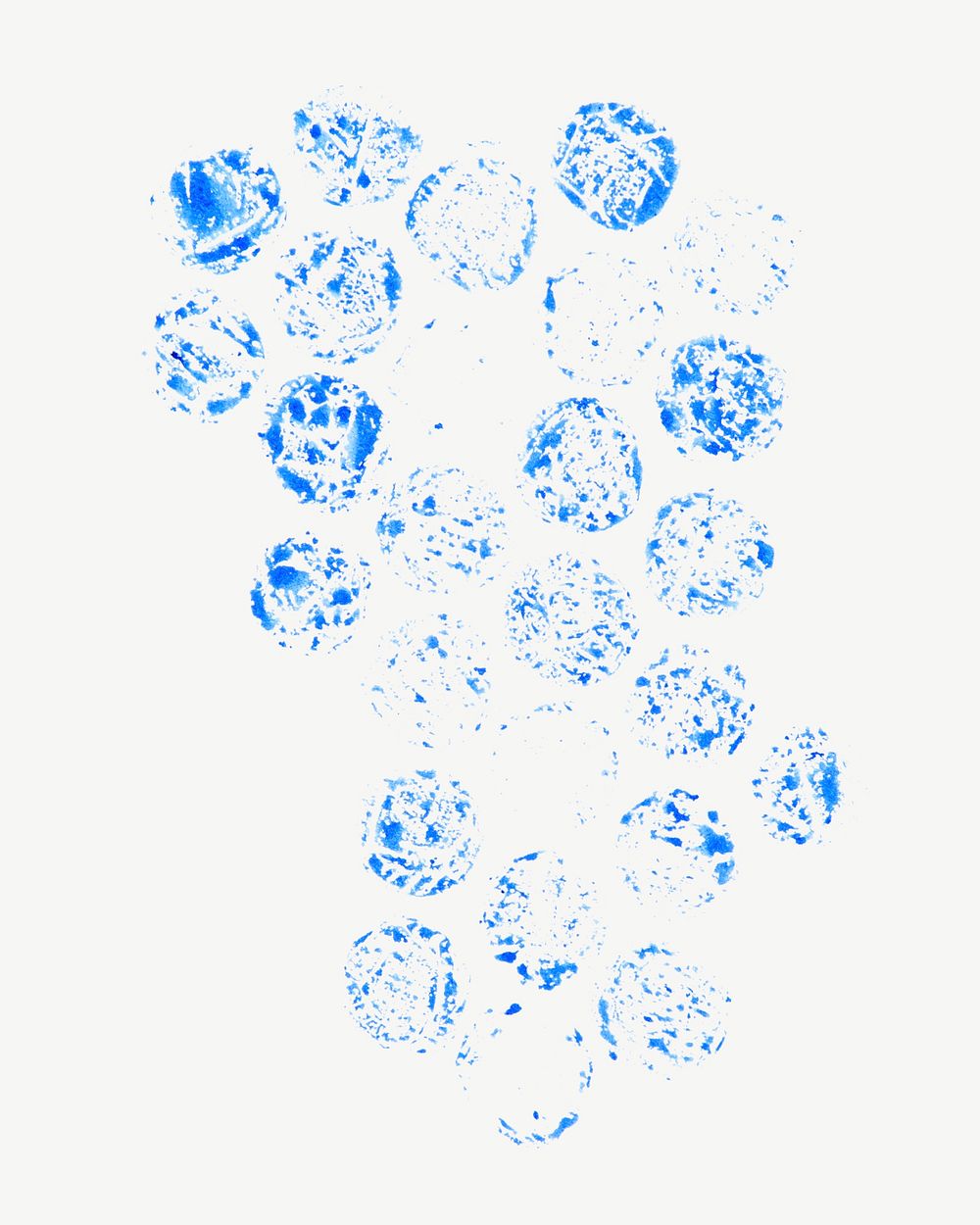 Blue paint pattern collage element | Premium PSD - rawpixel