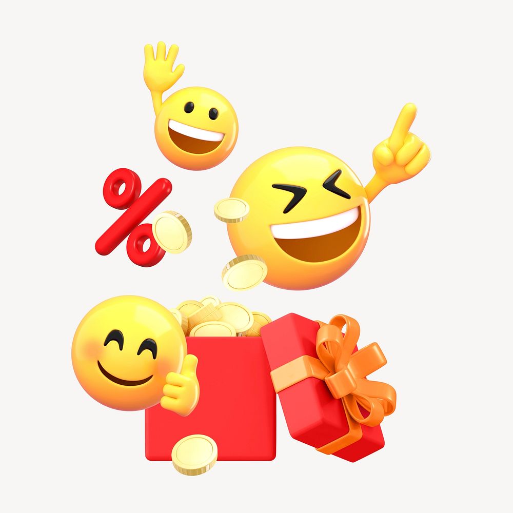 Sale emoji, 3D emoticon illustration | Free Photo - rawpixel