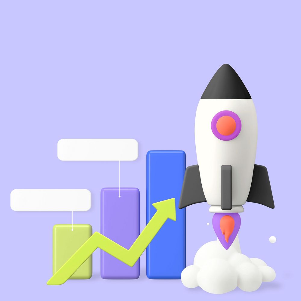Startup launch 3D rendered illustration | Premium Photo - rawpixel