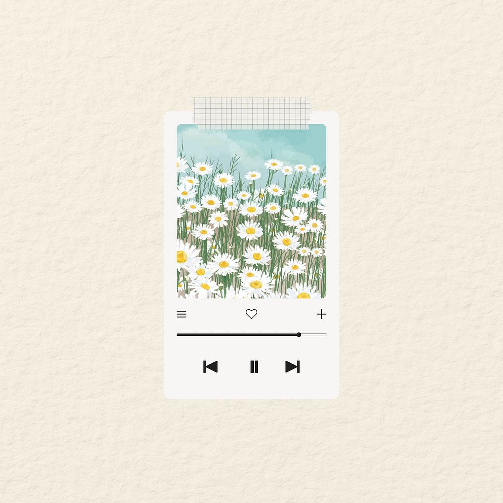 Aesthetic flower music playlist background | Premium Photo - rawpixel
