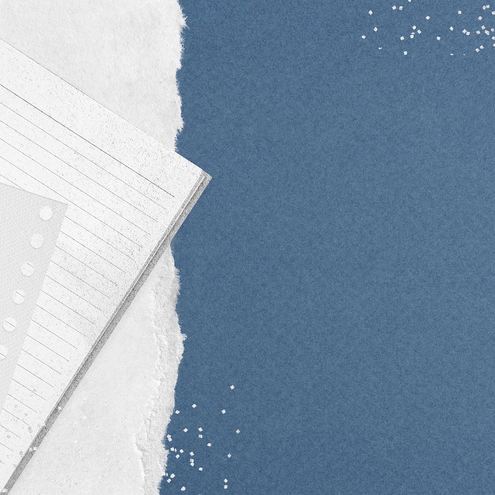 Aesthetic journal border background, blue | Premium Photo - rawpixel