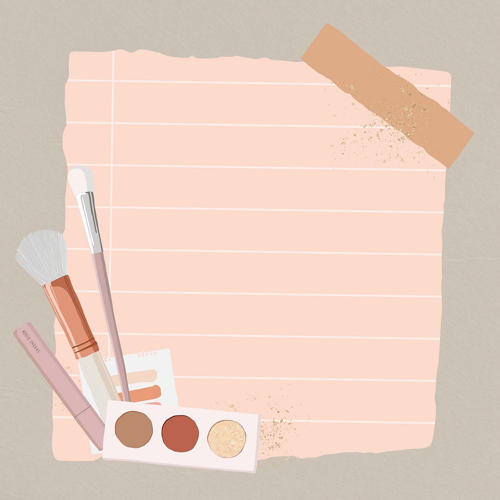 Line note paper, makeup guru | Premium Photo - rawpixel