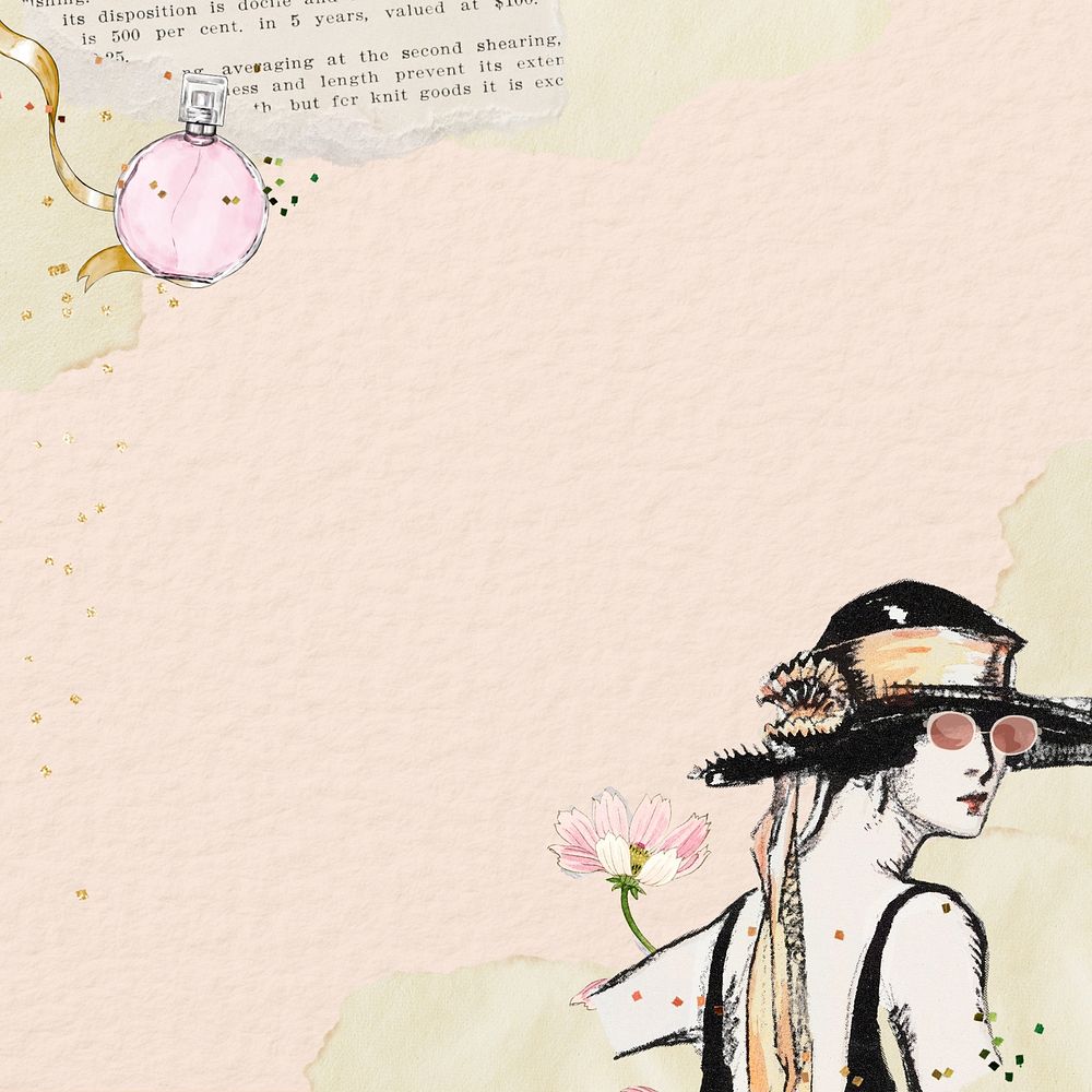 Vintage fashion woman background, paper | Premium Photo - rawpixel