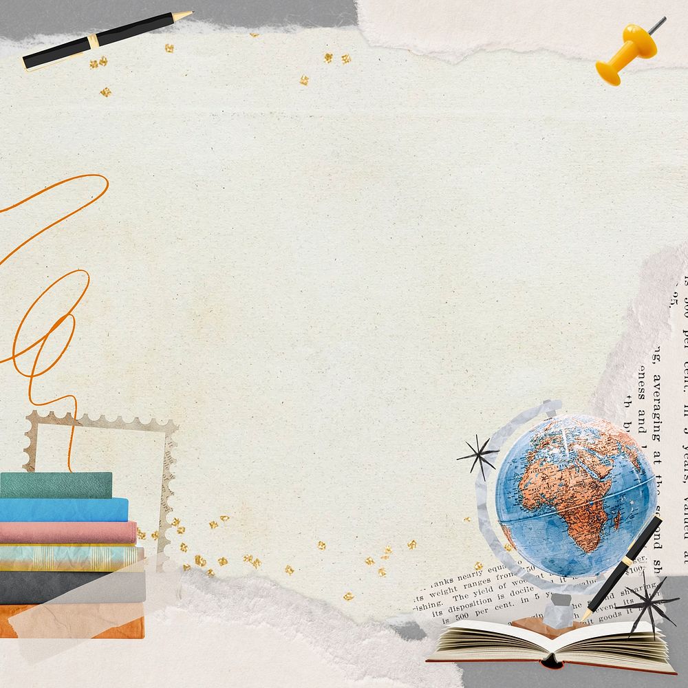 Aesthetic education frame background, paper | Premium Photo - rawpixel
