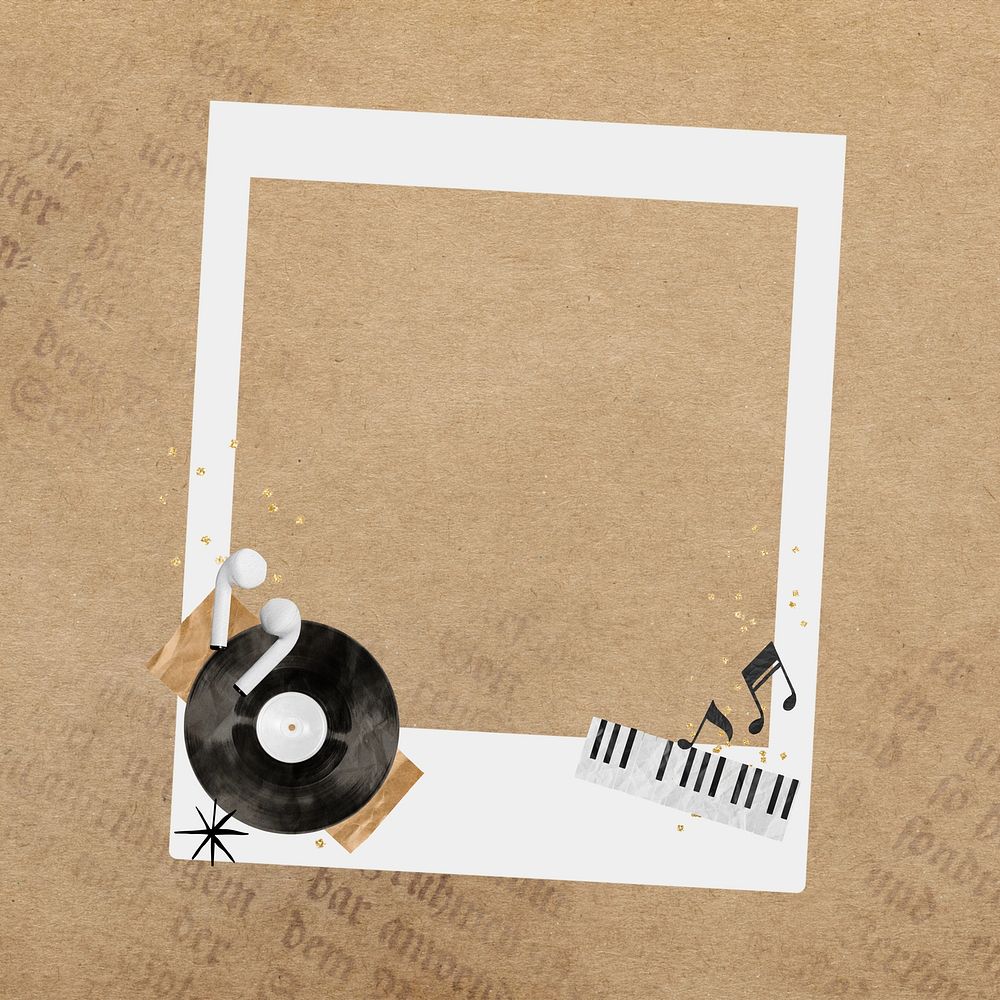 Music aesthetic instant film frame, | Premium Photo - rawpixel