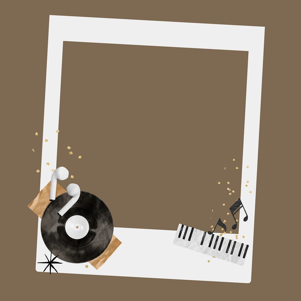 Music aesthetic instant film frame, | Premium Photo - rawpixel