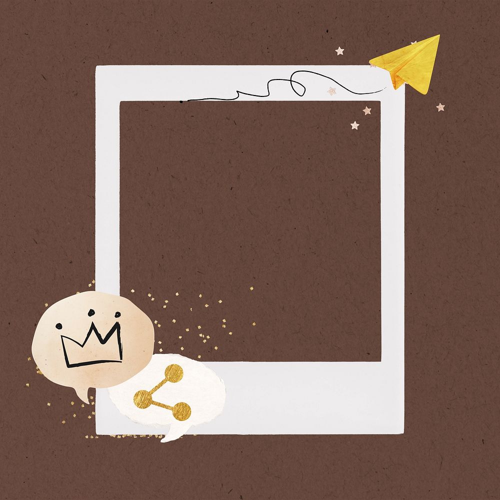 Crown ranking instant film frame, | Premium Photo - rawpixel