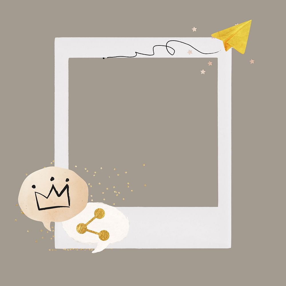 Crown ranking instant film frame, | Premium Photo - rawpixel